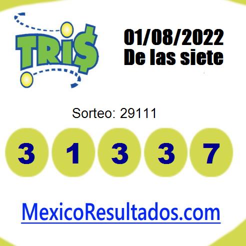 TRIS 01 de agosto 2022 / MexicoResultados
